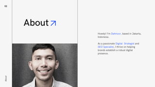 Projects Portfolio by Dahnoor Noviansyah | PPT