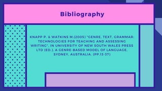 Genre, Text and Grammar | PPTX