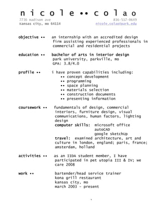 interior design portfolio | PPTX