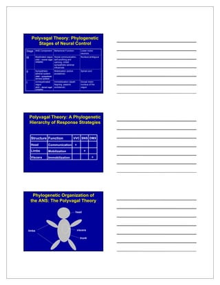 Porges - Polyvagal - Autism - Hakomi Conference Presentation - Brain Behavior handout | PDF ...