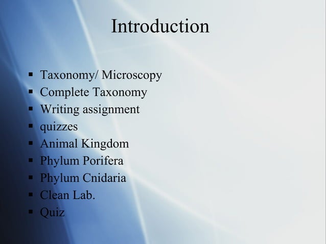 Porifera%20and%20cnidaria%202010 | PPT