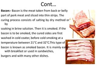 Pork and pork based products | PPT