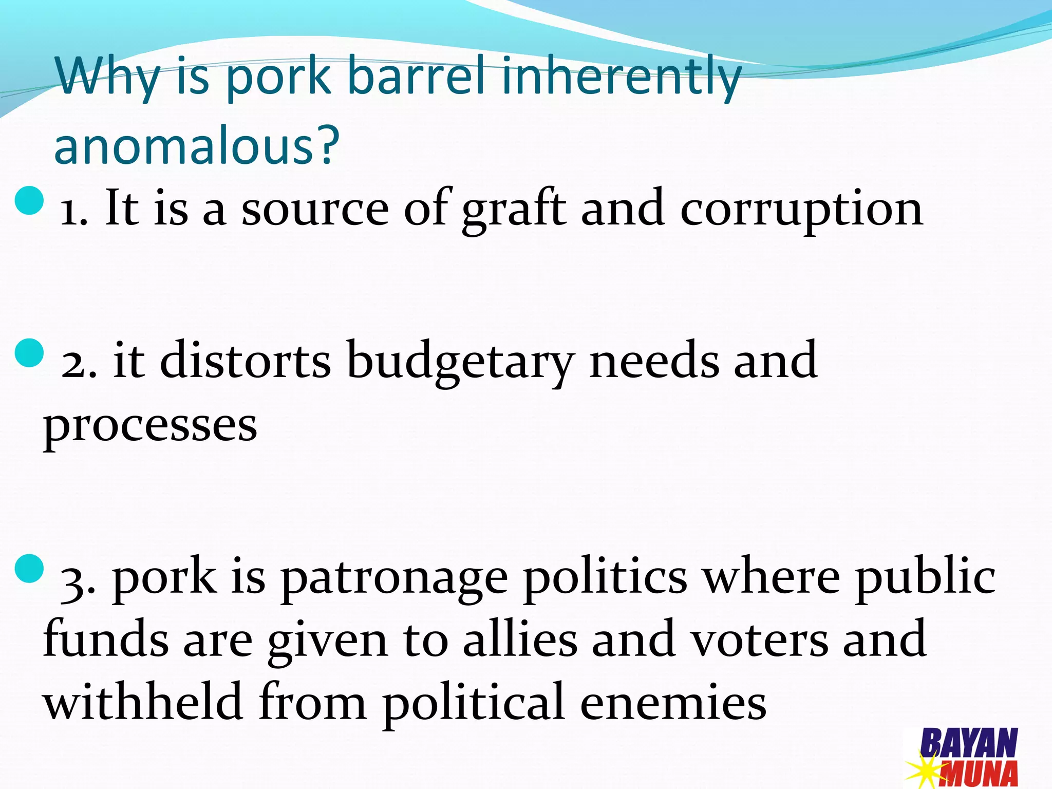 Pork barrel is alive | PPT