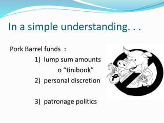 Pork barrel system and the peoples initiative | PPTX