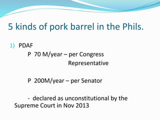 Pork barrel system and the peoples initiative | PPTX