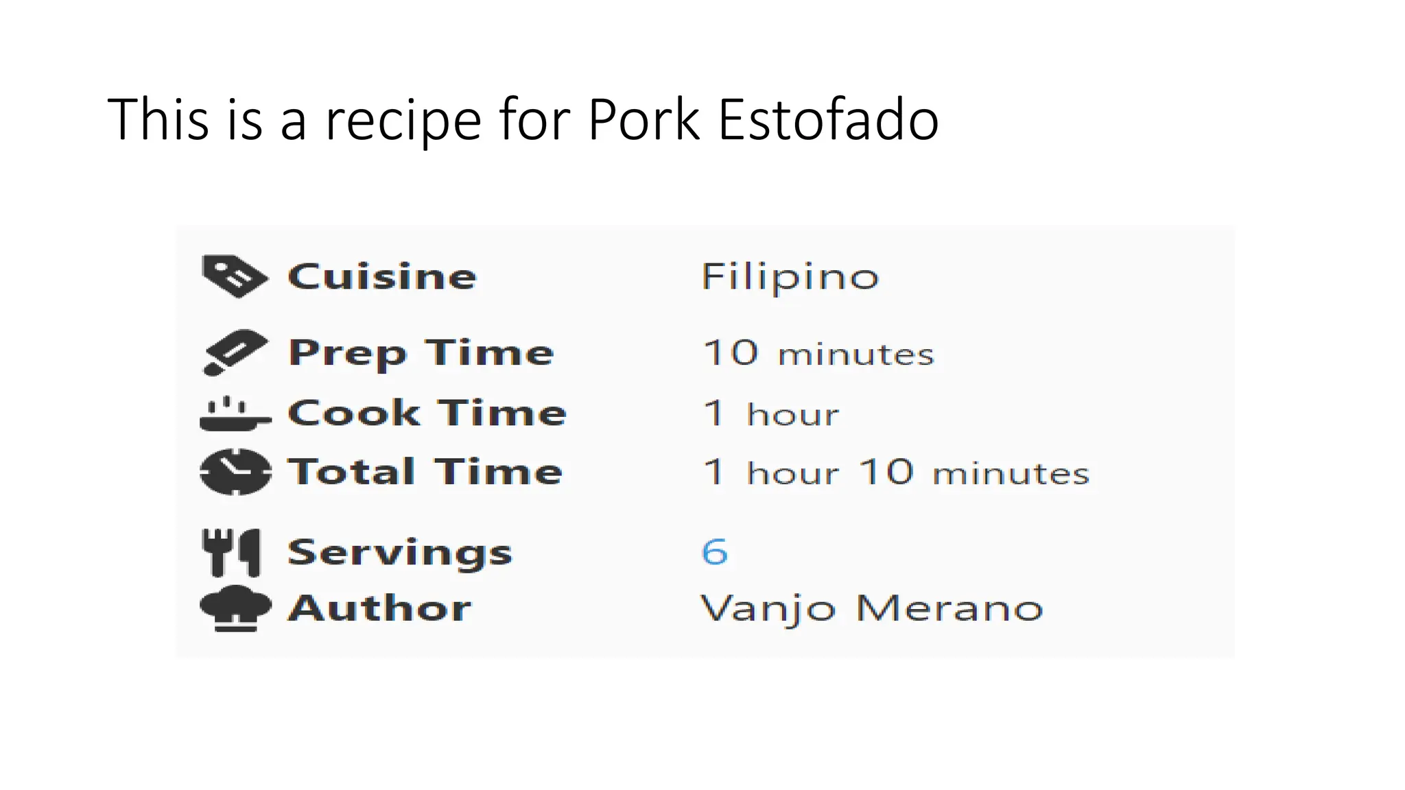 Pork Estofado Recipe.pptxggggggggggggggg | PPT