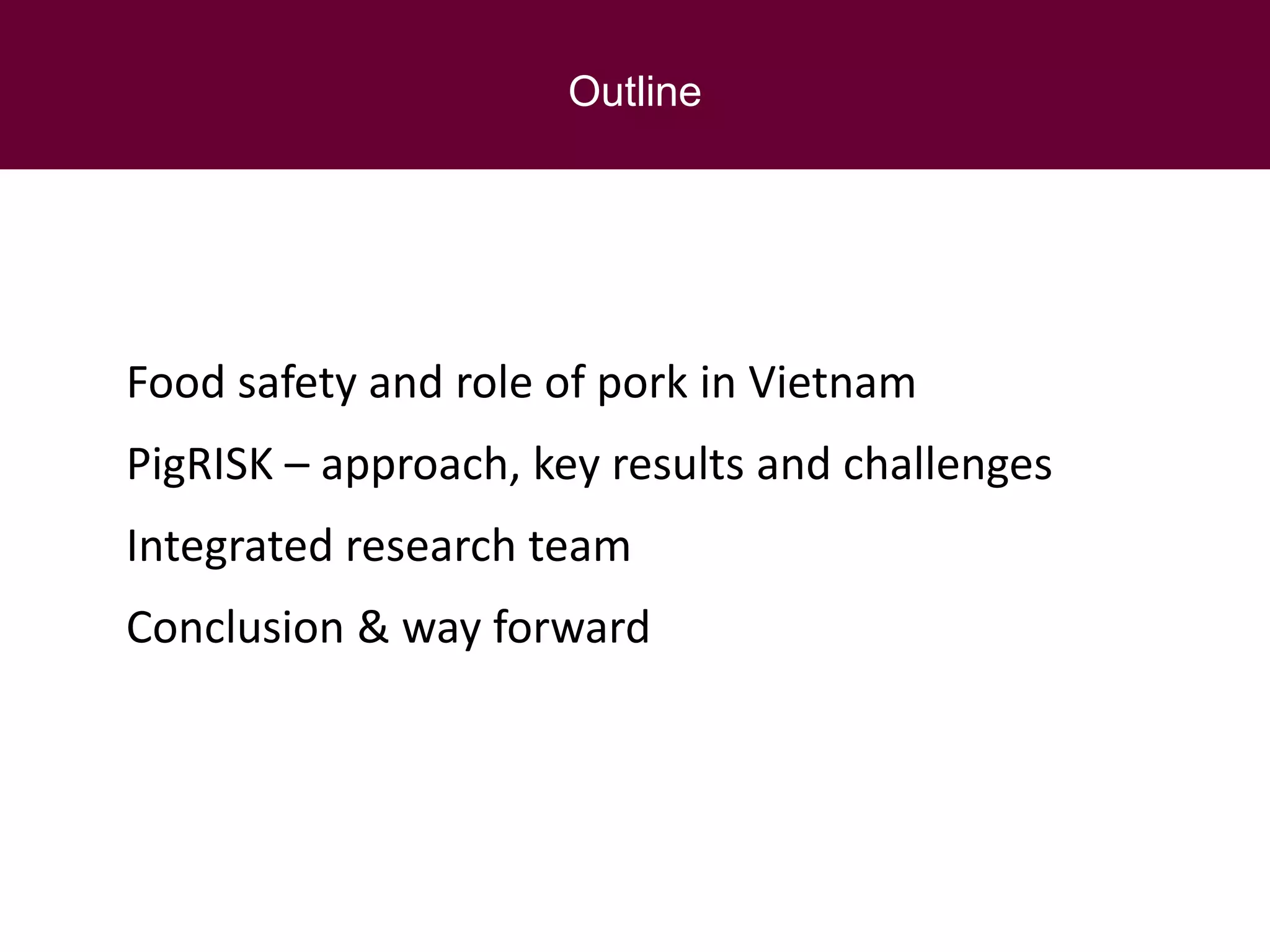 Food safety along informal pork value chains in Vietnam: Success and ...