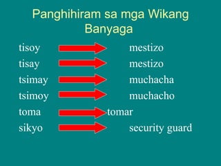 Pormal at di pormal na salita | PPT