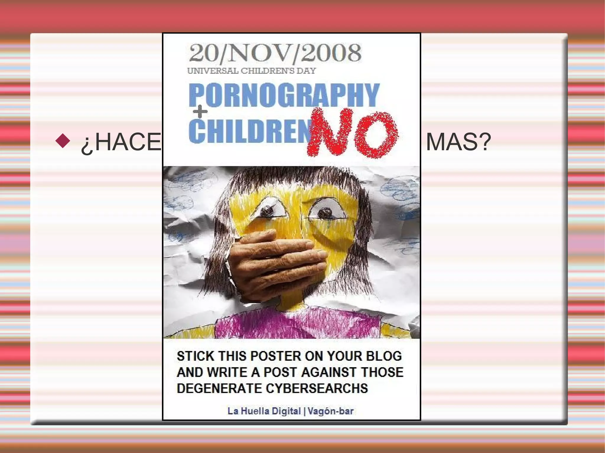 Pornografía Infantil No Ppt