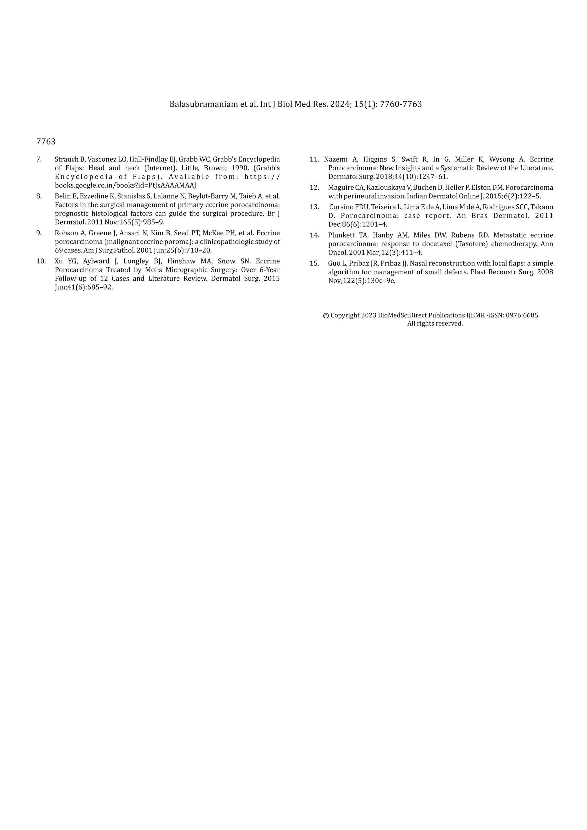 Porocarcinoma of the nose- reconstructed with seagull flap.pdf