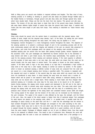 Poroduction Of Terry Towe L | PDF
