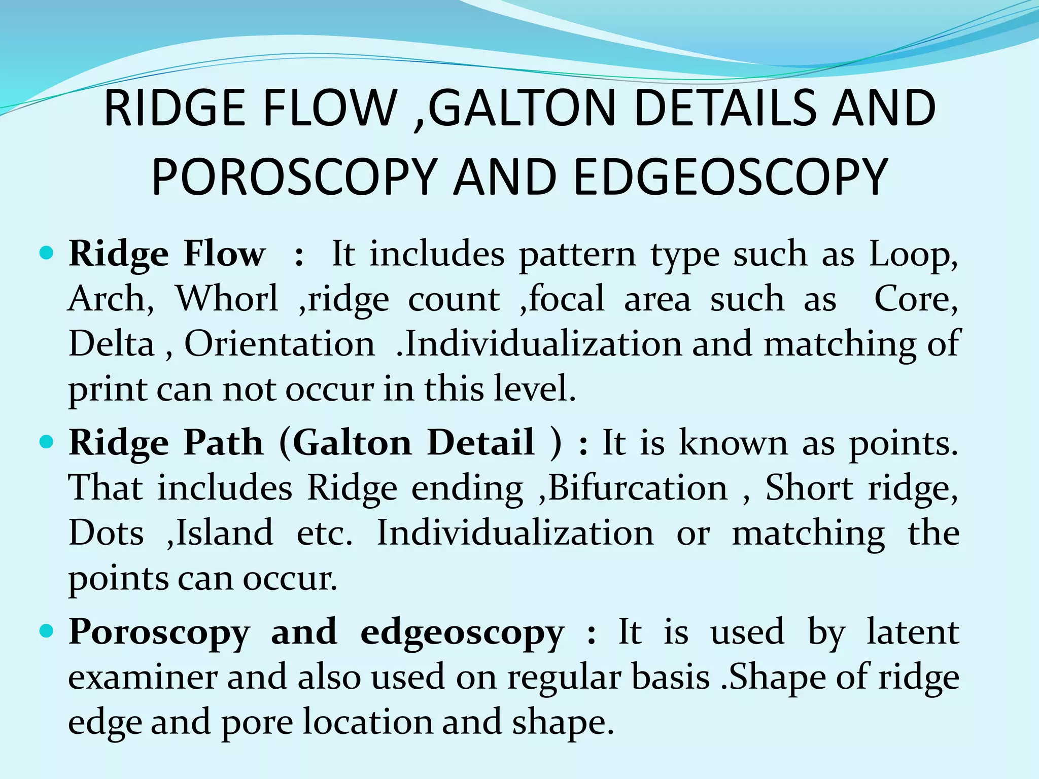 Poroscopy and edgeoscopy | PPTX