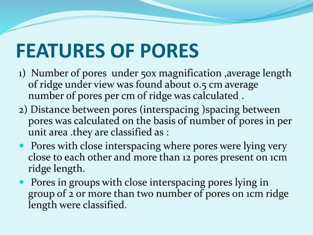 Poroscopy and edgeoscopy | PPTX