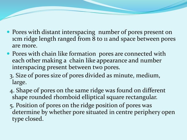 Poroscopy and edgeoscopy | PPTX