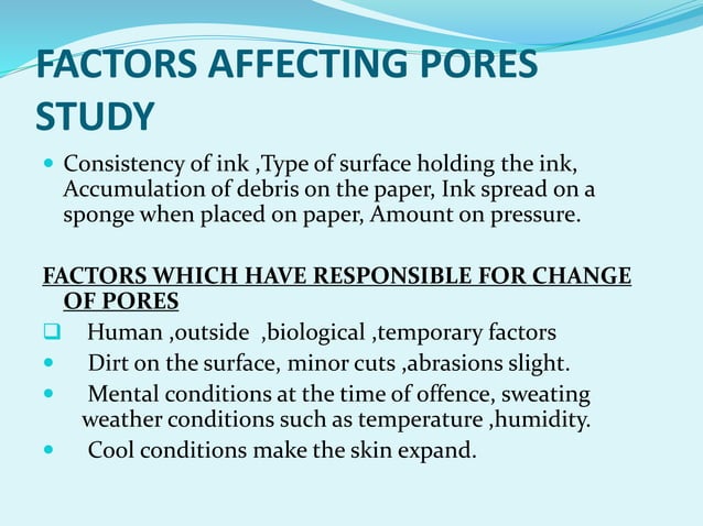 Poroscopy and edgeoscopy | PPTX