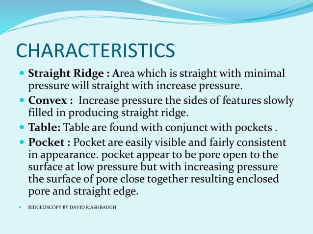 Poroscopy and edgeoscopy | PPTX