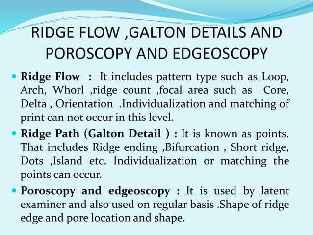 Poroscopy and edgeoscopy | PPTX