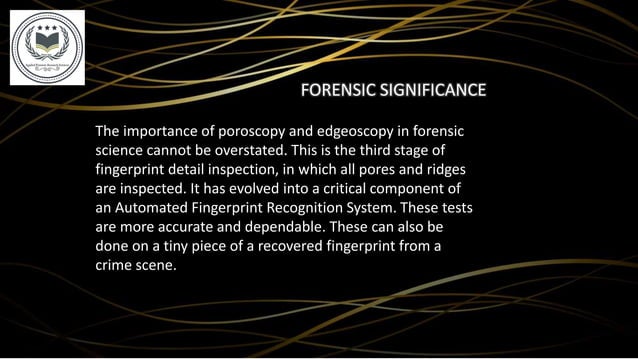 POROSCOPY AND EDGEOSCOPY | PPTX