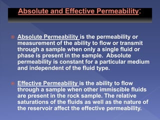 Porosity and permeability | PPTX | Geology | Science
