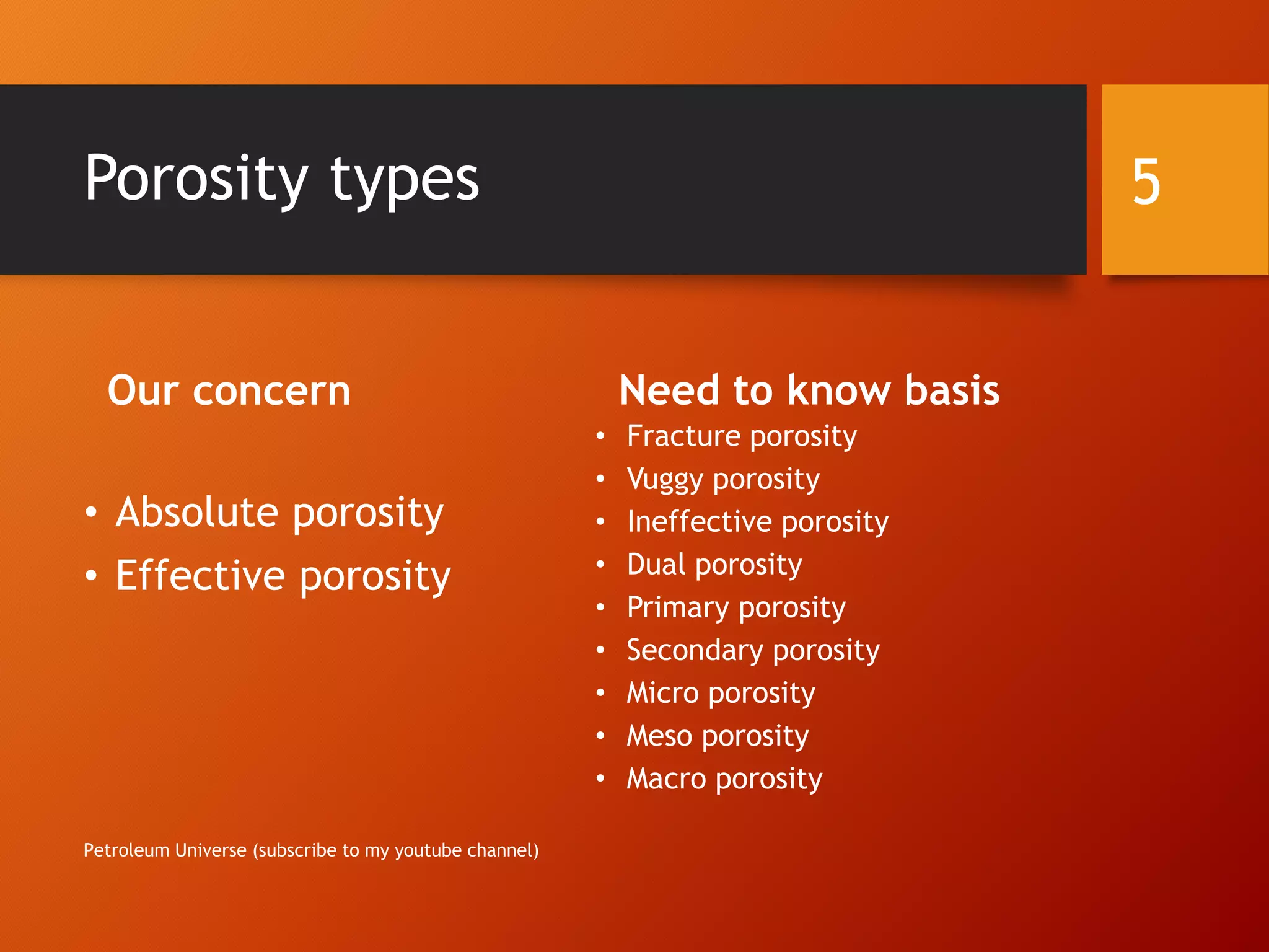 Porosity | PPTX | Geology | Science