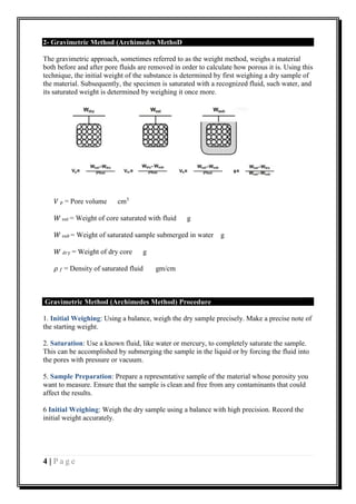 Practical Reservoir (Porosity ). pdf | PDF