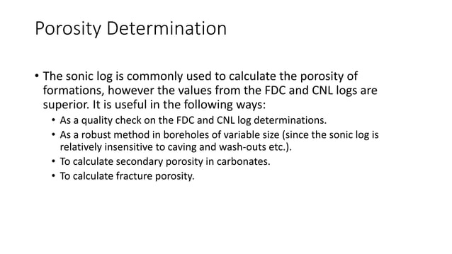 Porosity-Sonic.pptx | Digital Audio | Computer Software and Applications