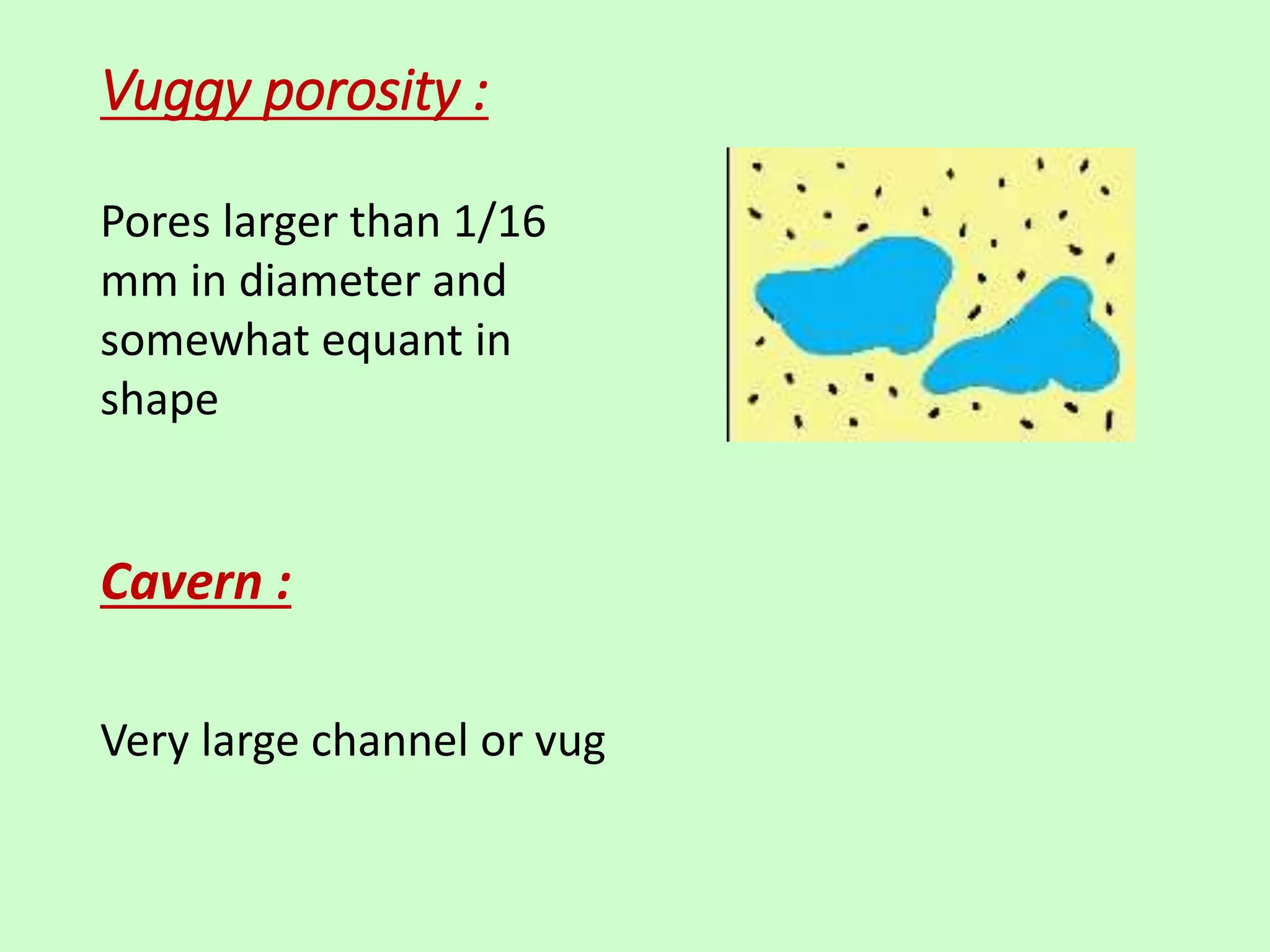 Porosity and types in geology based | PPTX