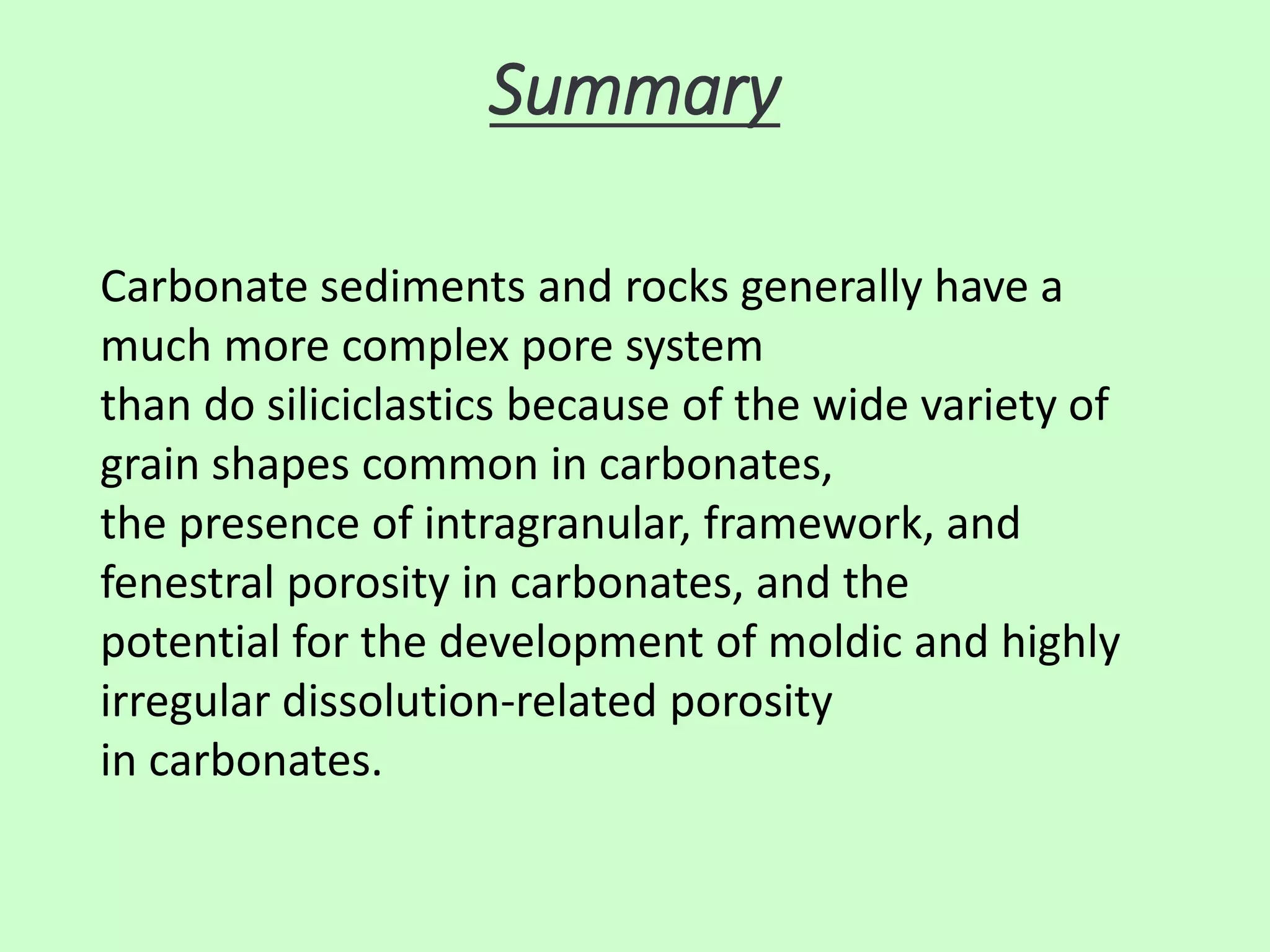 Porosity and types in geology based | PPTX