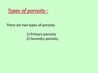 Porosity Definition