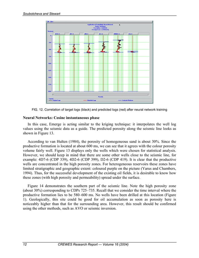 Porosity Prediction From Seismic Using Geostatistic Pdf