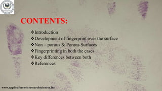 porous and non-porous surface | PPTX