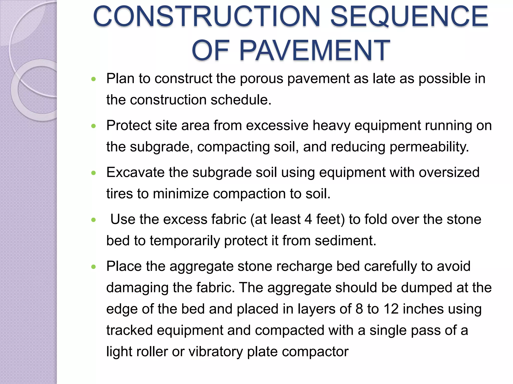 Porous asphalt pavement ppt | PPTX