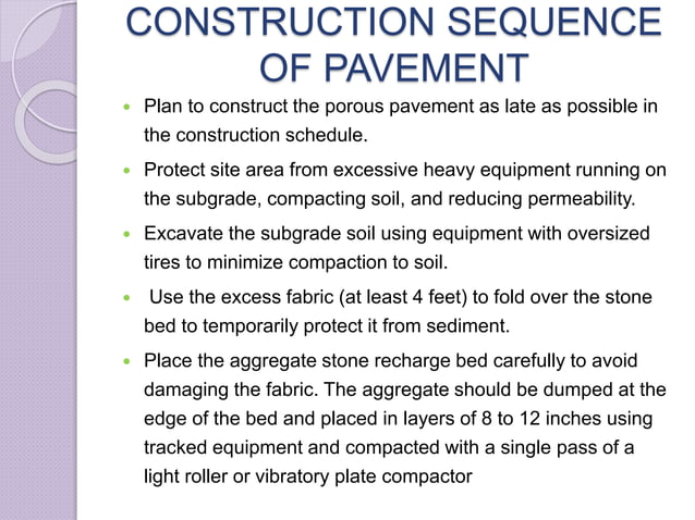 Porous asphalt pavement ppt | PPTX