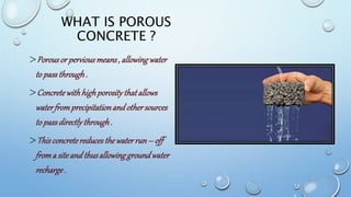 Porous concrete | PPTX