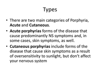 Porphyria | PPTX