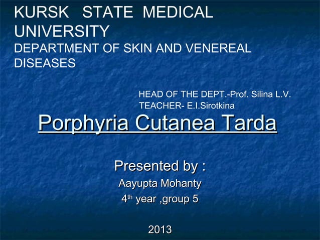Porphyria | PPT