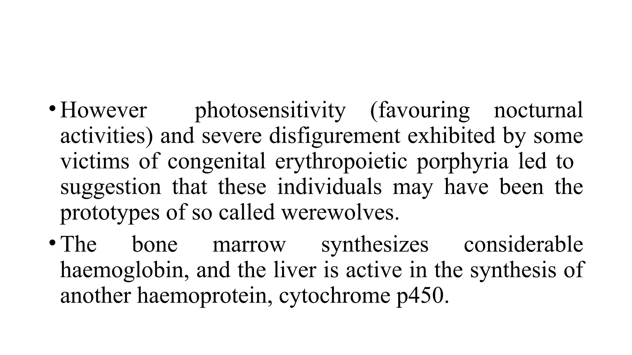 porphyria - Different types, clinical diagnosis | PPT