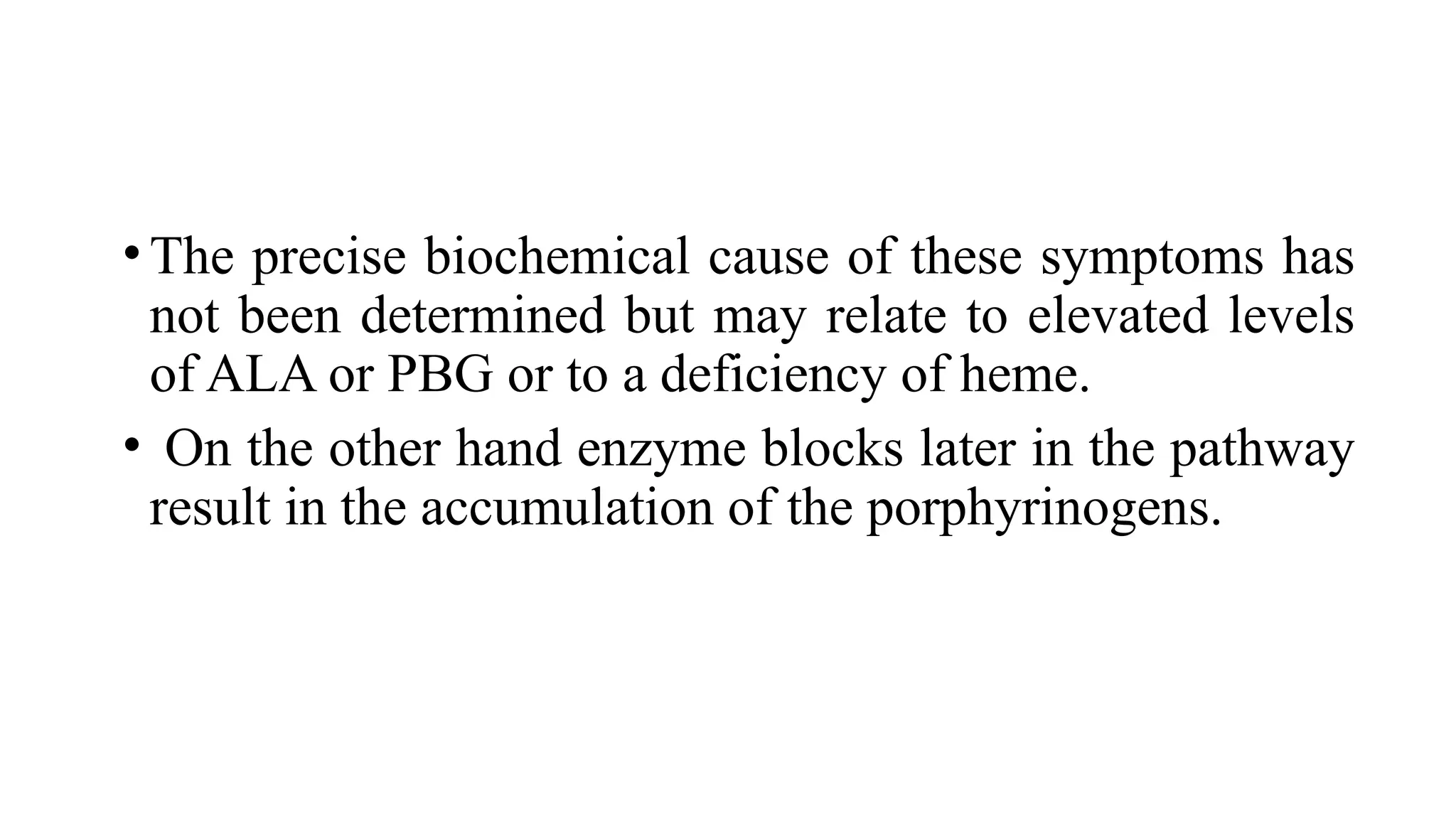 porphyria - Different types, clinical diagnosis | PPT
