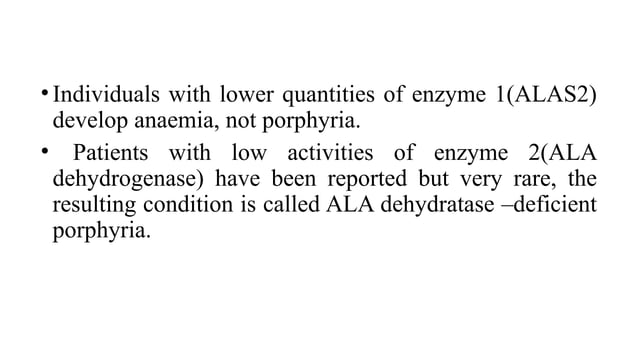 porphyria - Different types, clinical diagnosis | PPT