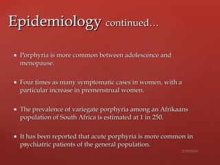 Porphyria | PPT