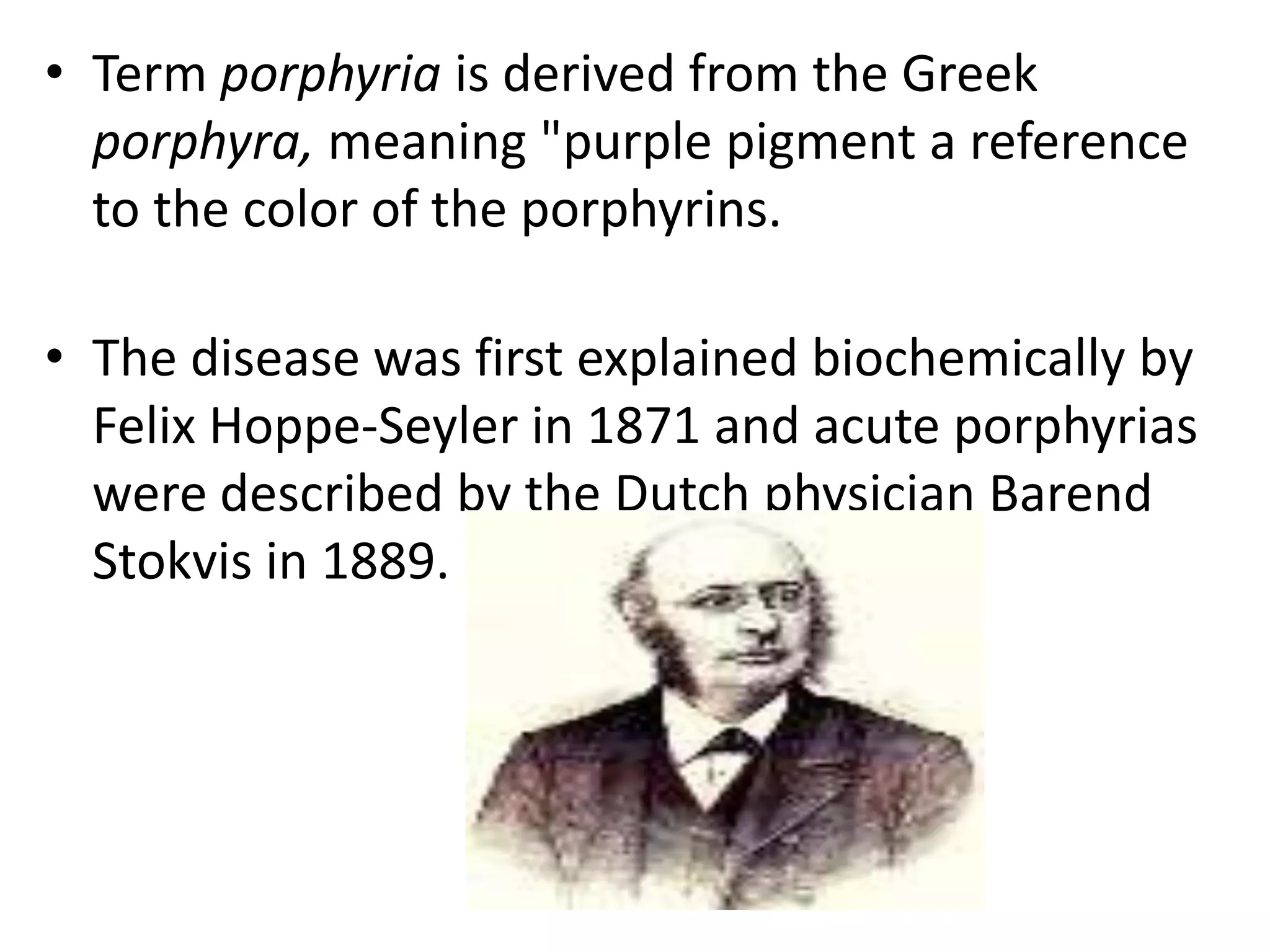 Porphyria the vampire disease | PPTX