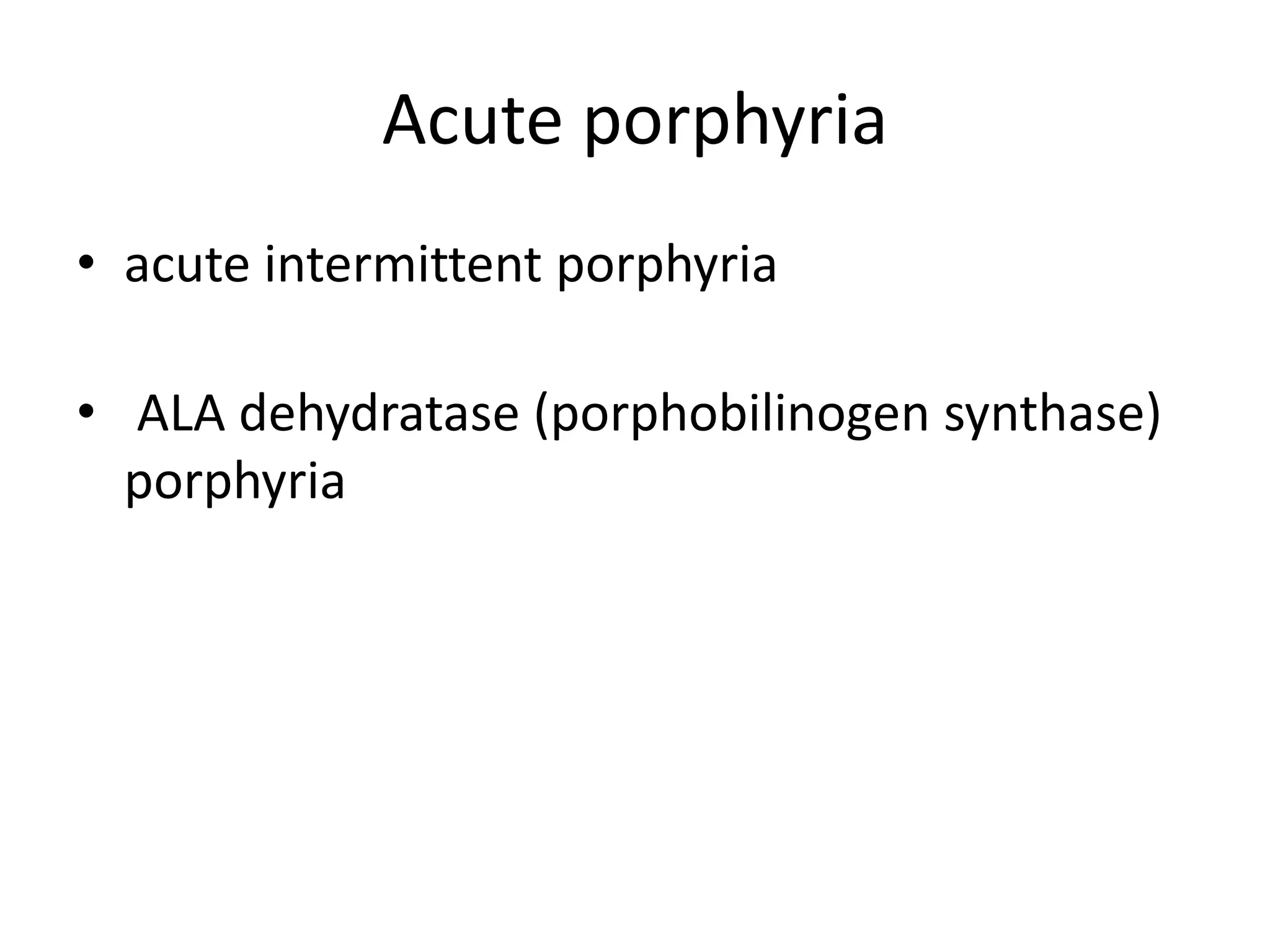 Porphyria the vampire disease | PPTX