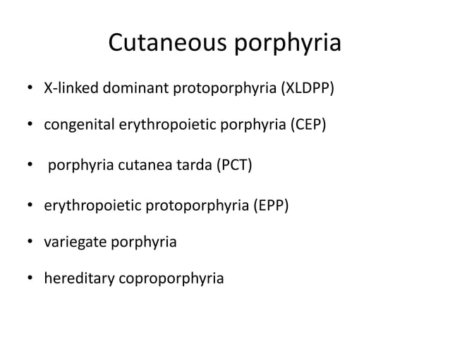 Porphyria the vampire disease | PPTX | Skin and Dermatology | Diseases ...
