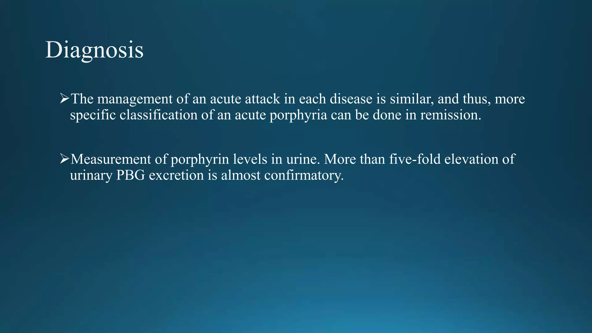 Porphyrias and neurological menifestations | PPTX | Blood Disorders ...