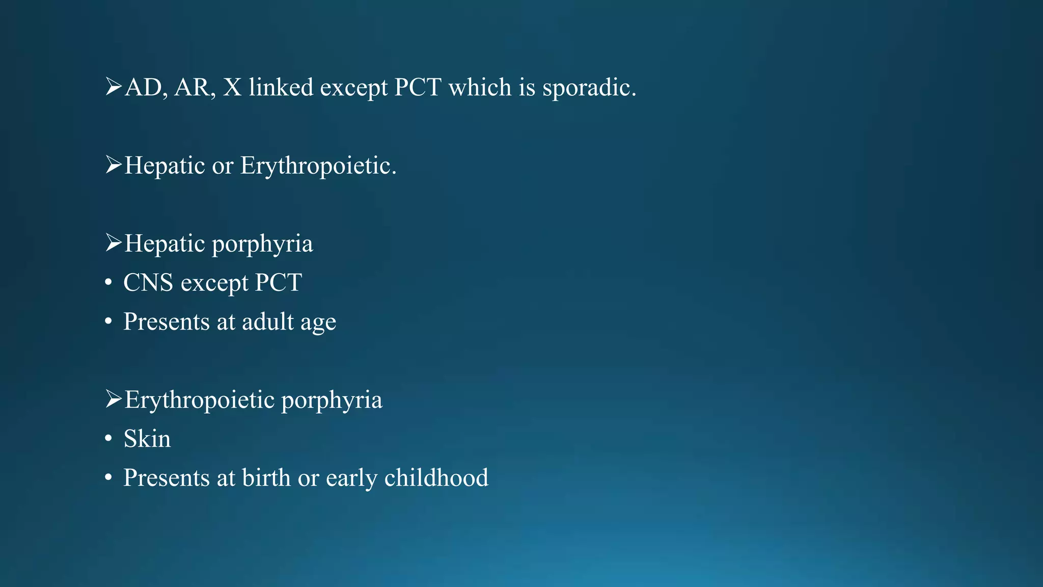 Porphyrias and neurological menifestations | PPTX