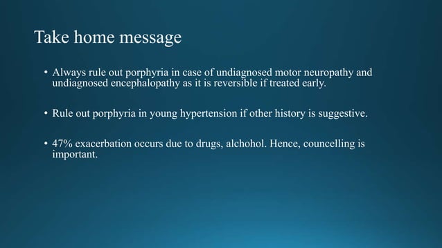 Porphyrias and neurological menifestations | PPTX | Blood Disorders ...