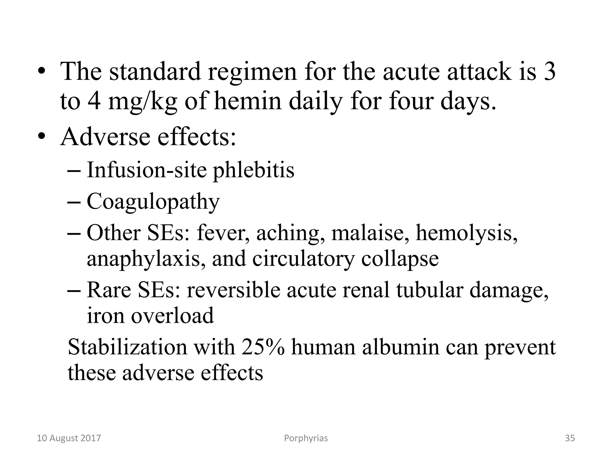 Porphyria by Dr. Basil Tumaini | PPT