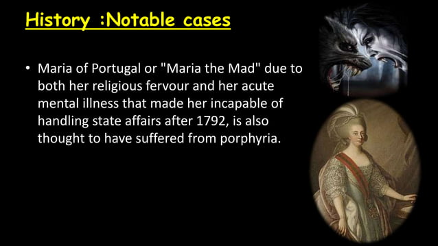 Porphyria - the vampire disease | PPTX