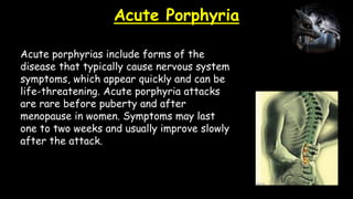 Porphyria The Vampire Disease