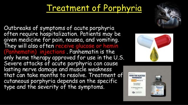 Porphyria - the vampire disease